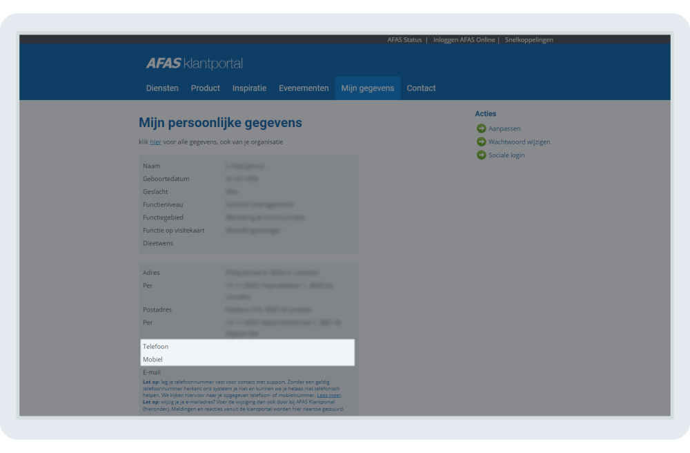 Contactpersoon zijn bij AFAS en de telefoonlijn | AFAS Software - AFAS Klantportal